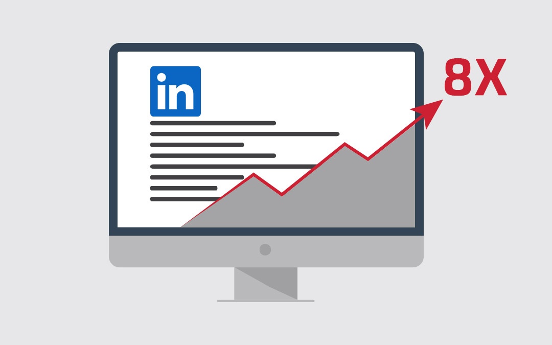 Get 8X more exposure on LinkedIn with one simple change - boomtime
